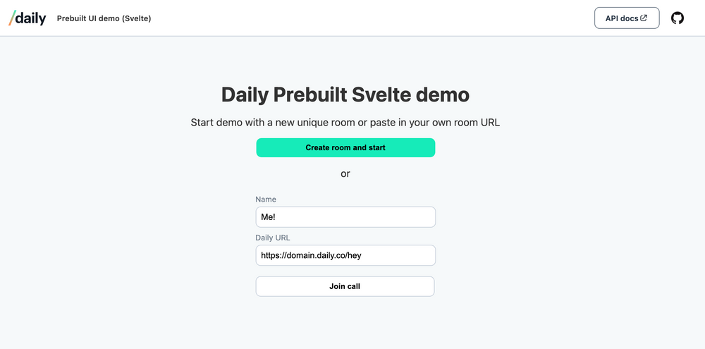 Build a video call app with Daily Prebuilt and Svelte