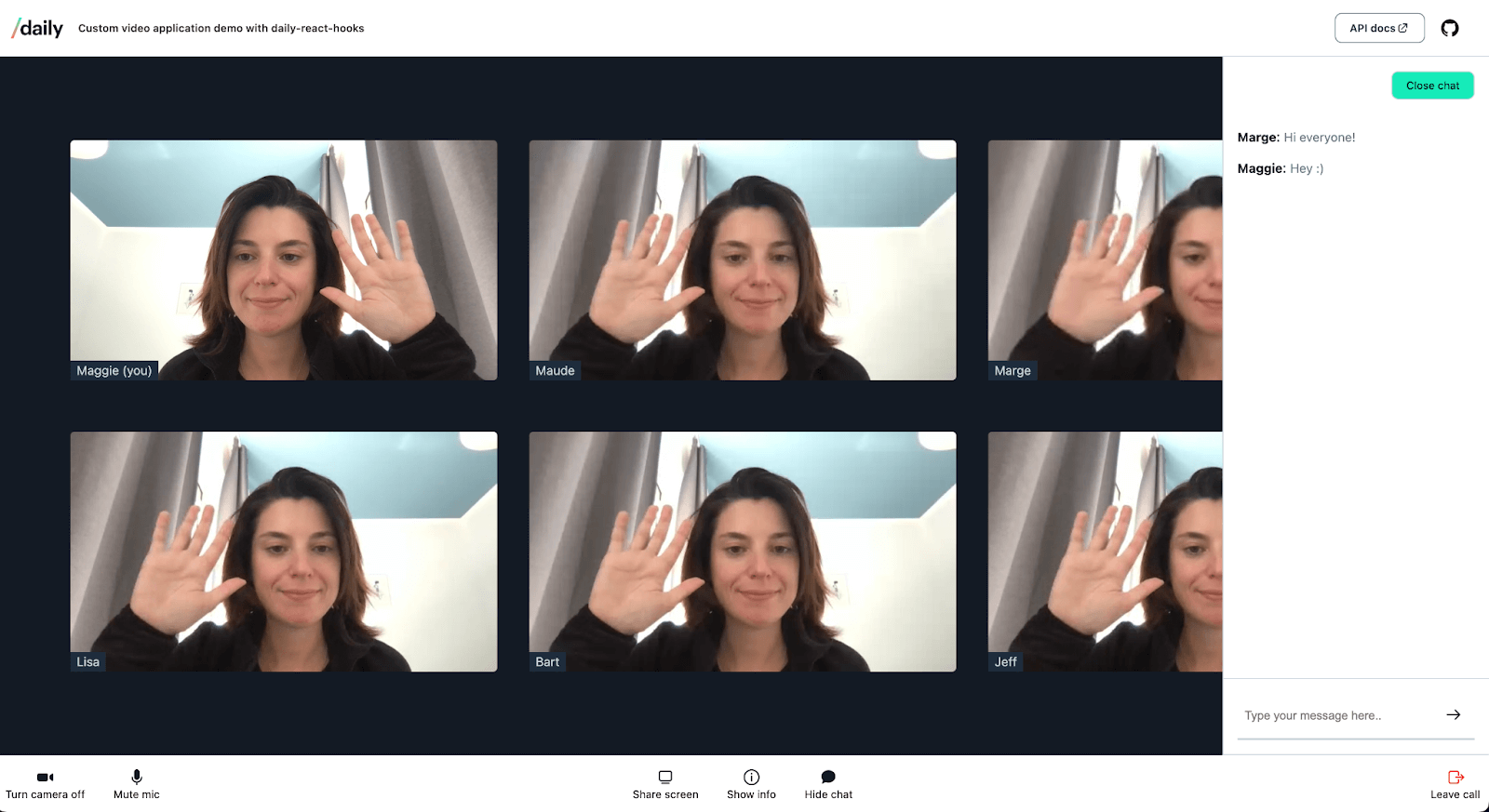 Add chat to your custom video app with Daily React Hooks (Part 3)