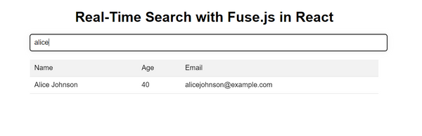 Implementing client-side search in React with Fuse.js